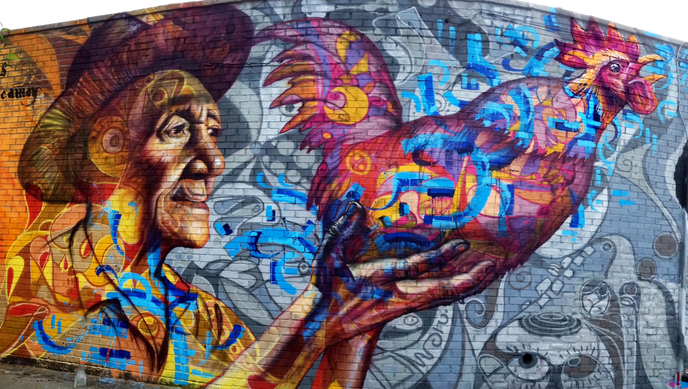 rooster mural | Joel Artista